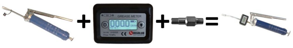Lincoln hand grease gun with grease meter | Assalub AB %sitename