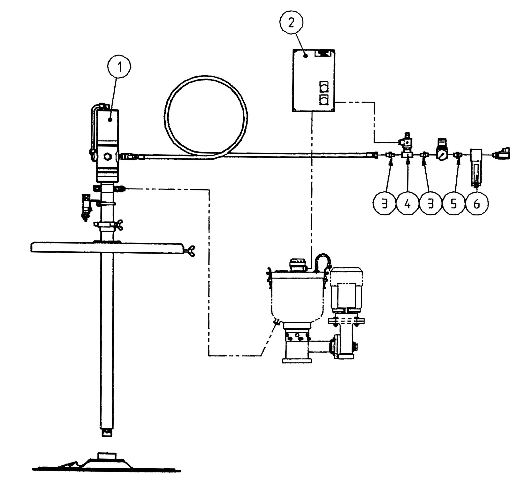 System for automatic replenishment of one lubricator | Assalub AB %sitename